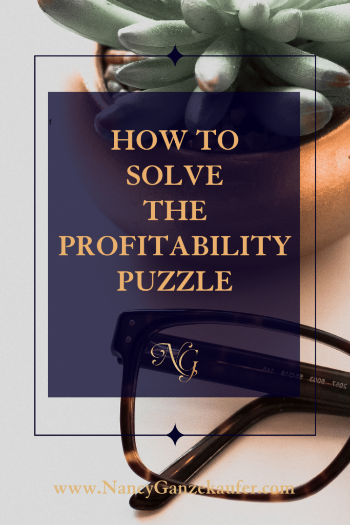 How To Solve The Profit Puzzle - | Nancy Quinn (Nancy Ganzekaufer)